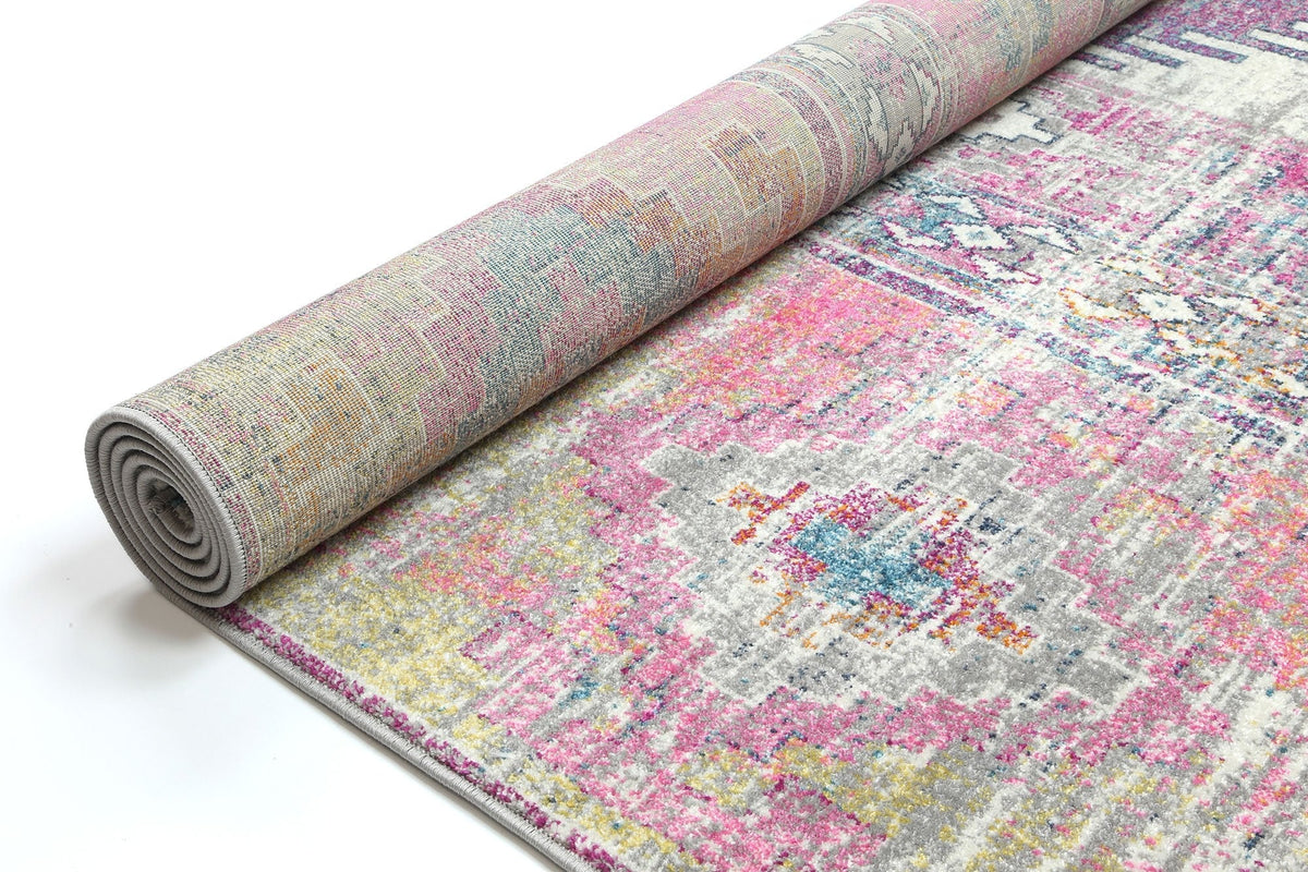 Delicate Multi Pastel Modern Rug - Floorsome