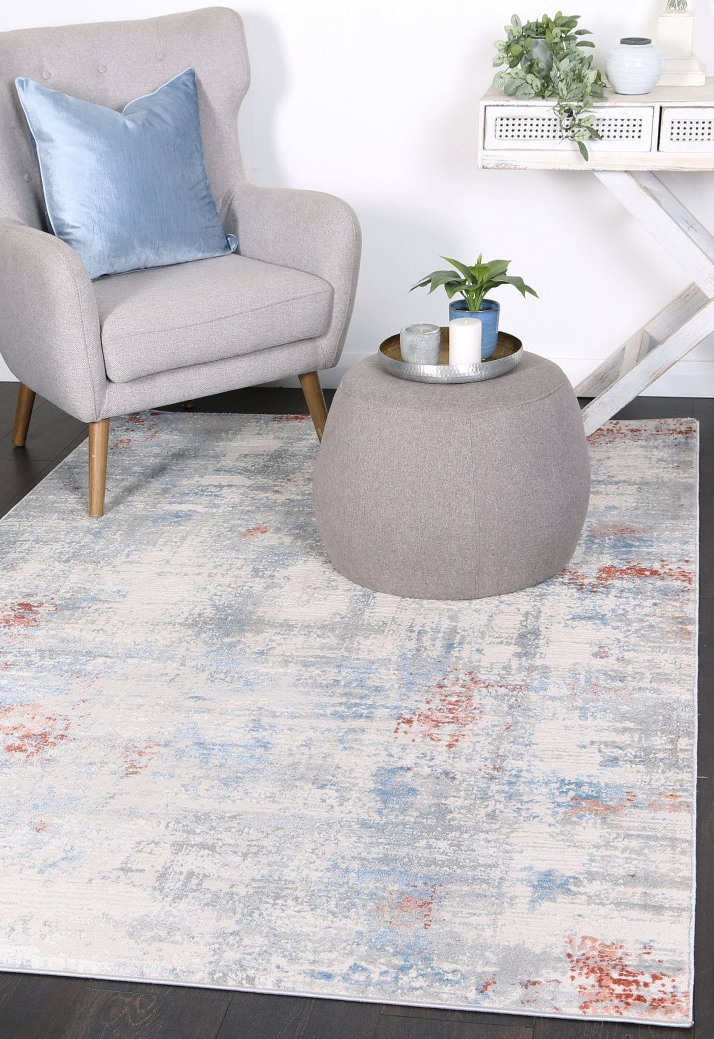 Expressions Grey Multi Modern Rug - Floorsome