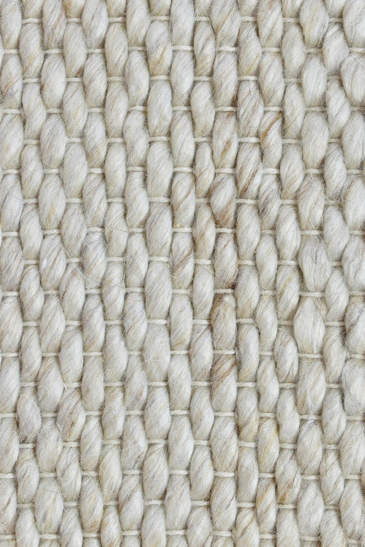 Mellura Earth Linen Wool Rug - Floorsome