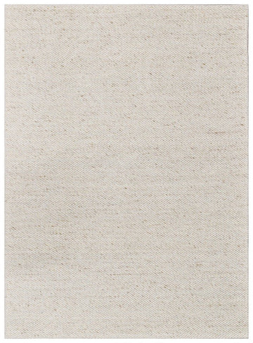 Mellura Earth Linen Wool Rug - Floorsome